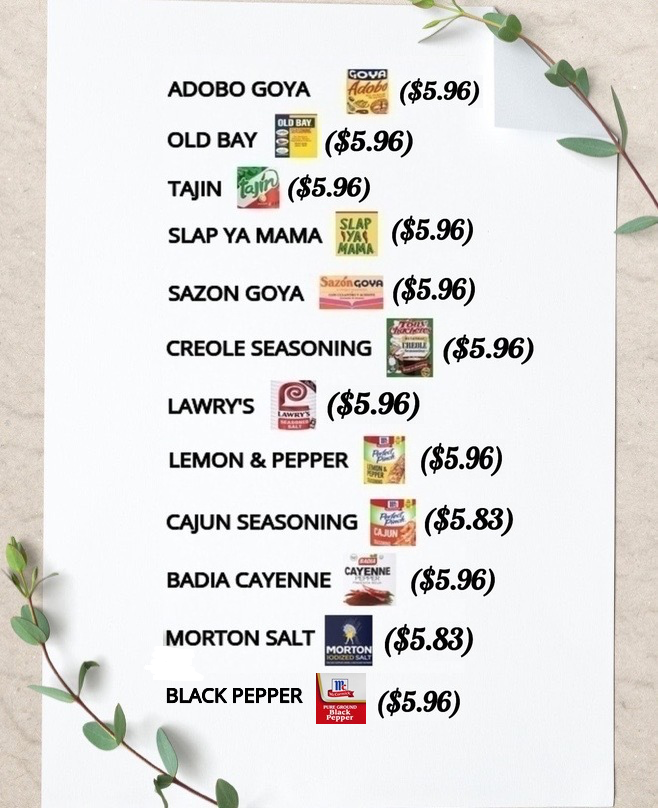 Mini Keychain Seasonings Travel Size Food Lovers Seasonings 53 To ...