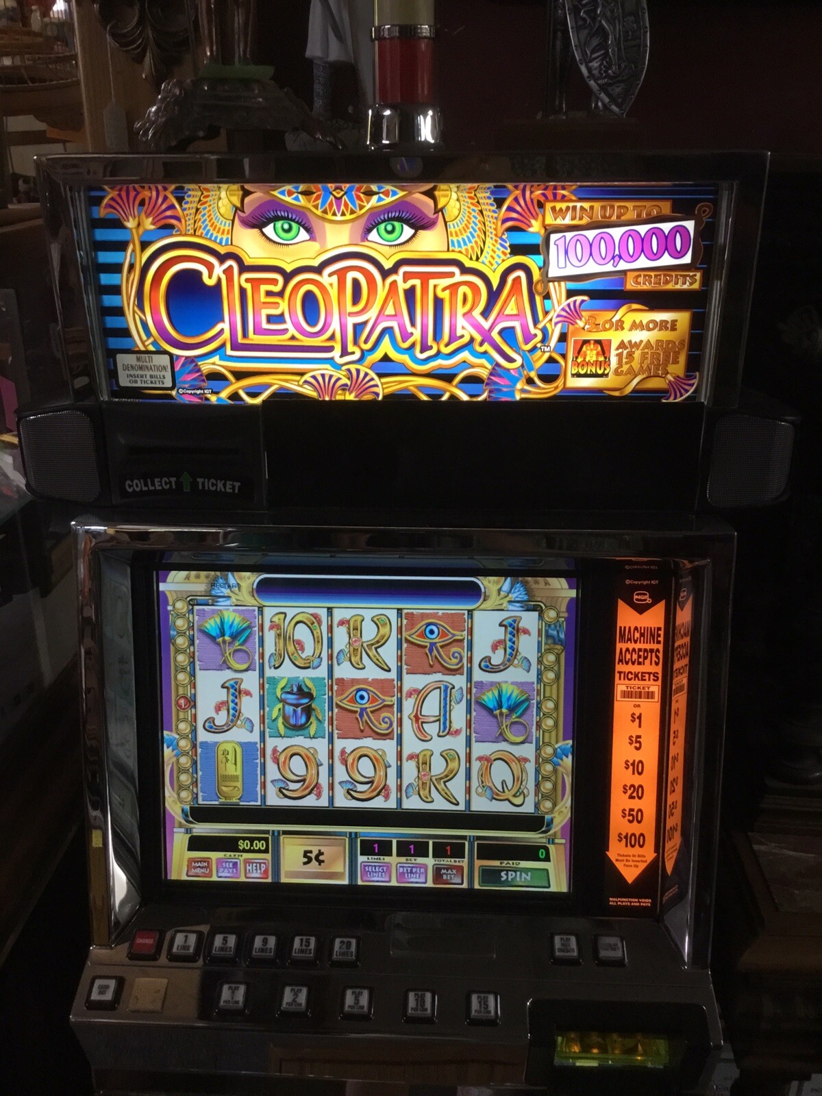 IGT Cleopatra Slot Machine Touch Screen Multi Denomination. | eBay