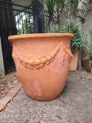 extra large terracotta pot, tree planter, H: 67cm, W: 70cm | eBay Australia