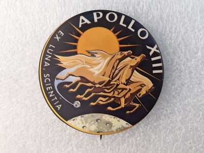 Original 1970 NASA Apollo 13 Mission Button - Very Fine Condition see ...
