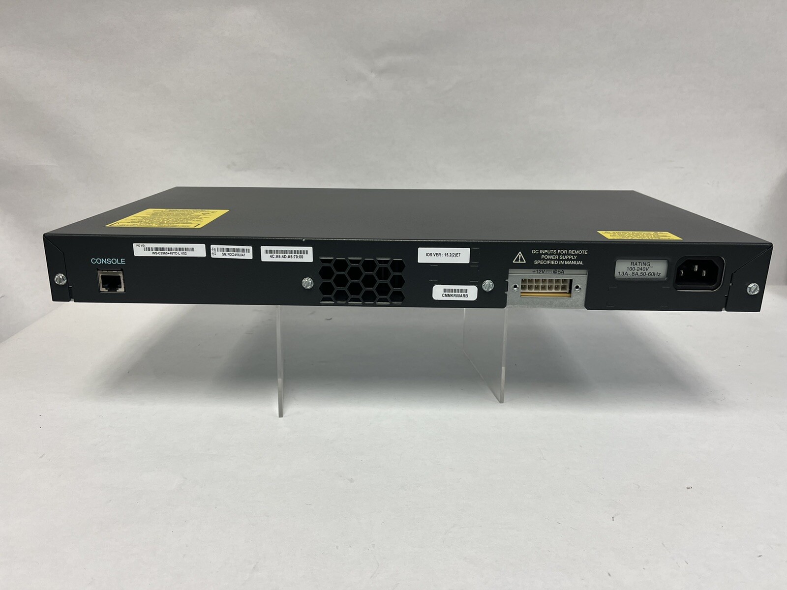 Cisco Catalyst 2960 48 Port Gigabit Ethernet Switch WS-C2960+48TC-L V02 ...