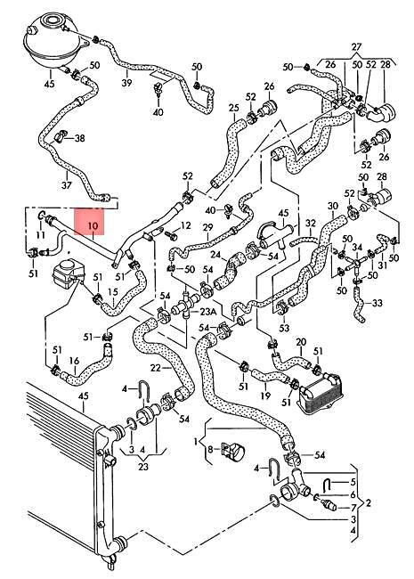 Genuine VW AUDI SEAT Coolant Pipe For Veh. Without Oil Cooler ...