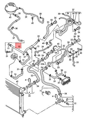 Genuine VW AUDI SEAT SKODA Beetle Bettle Caddy Golf coolant pipe ...