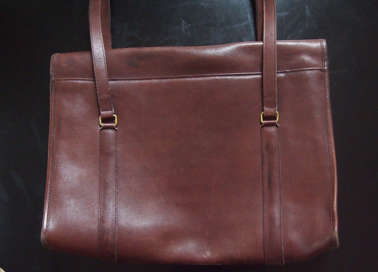 Vintage Coach Large Leather Envelope Portfolio Brief Bag - Cordovan ...