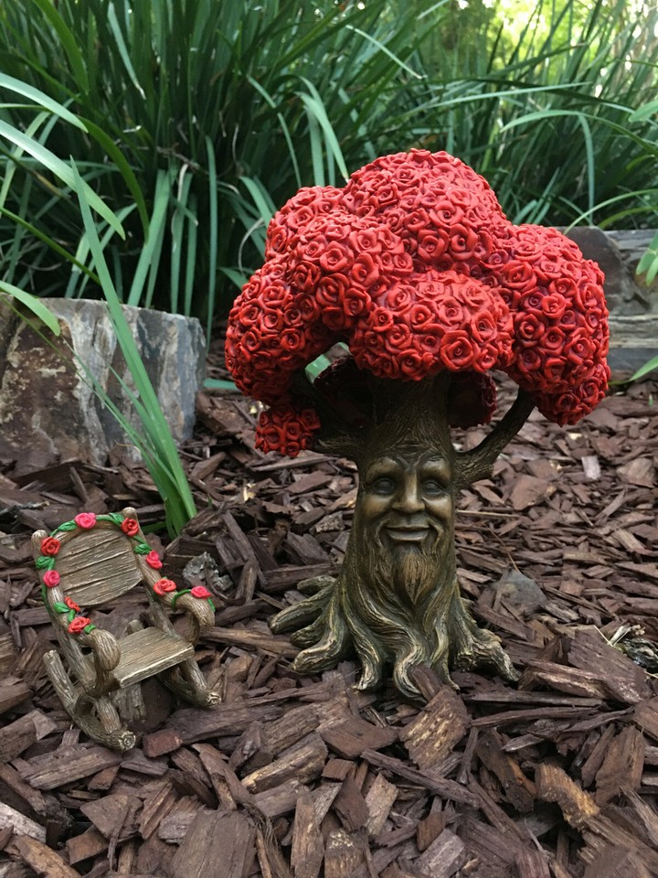 Fairy Garden Miniature Tree: Mr. Red Rose Tree of Azar (9 Inch Tall) | eBay