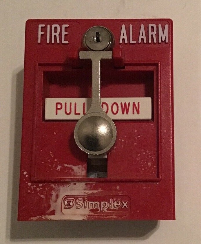 SIMPLEX 2099-9103 DOUBLE-ACTION (BREAKGLASS) PULL STATION, 2 IN/O | eBay