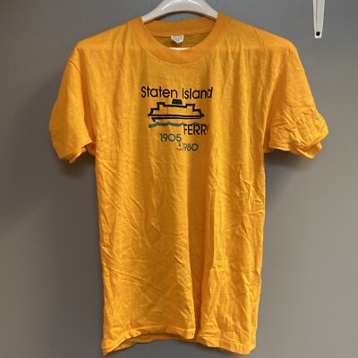 Vintage Staten Island New York Ferry Graphic T-Shirt Large | eBay
