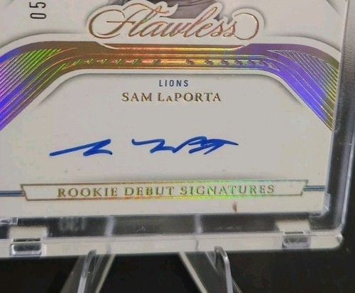 2023 panini flawless football Sam laporta rookie debut signatures /25 ...