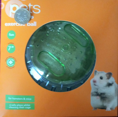 Hamster Mice Gerbal Rodent Exercise Toy Ball Run About For Pets- 7 ...