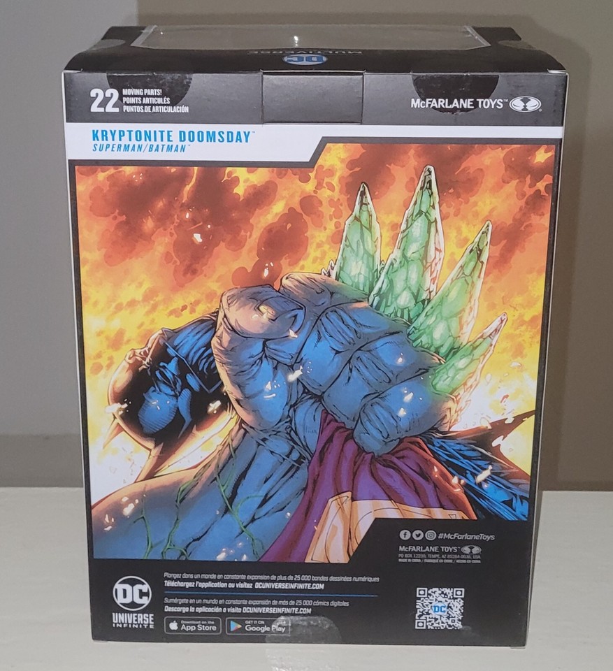 McFarlane DC Mega Kryptonite Doomsday Superman Batman Megafig Action ...