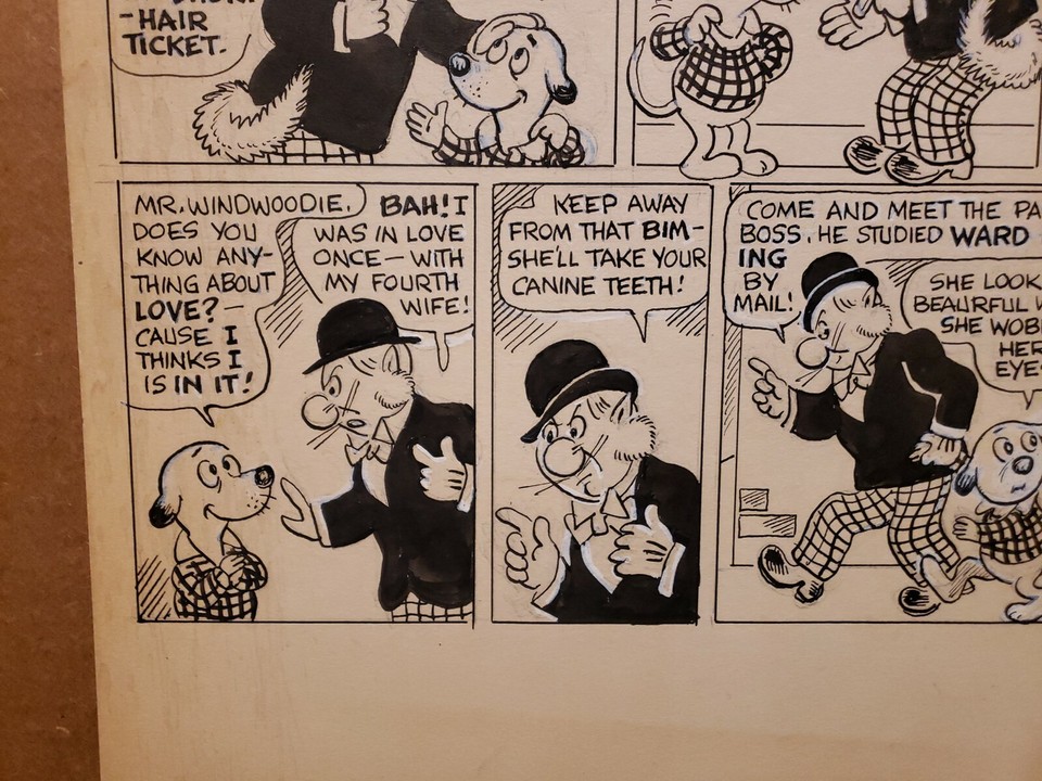 SNUBBY Sunday Comic Strip Original Art 1942-1956 MAL EATON Run For ...