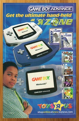 2001 Nintendo Game Boy Advance GBA Print Ad/Poster Super Mario Tony ...