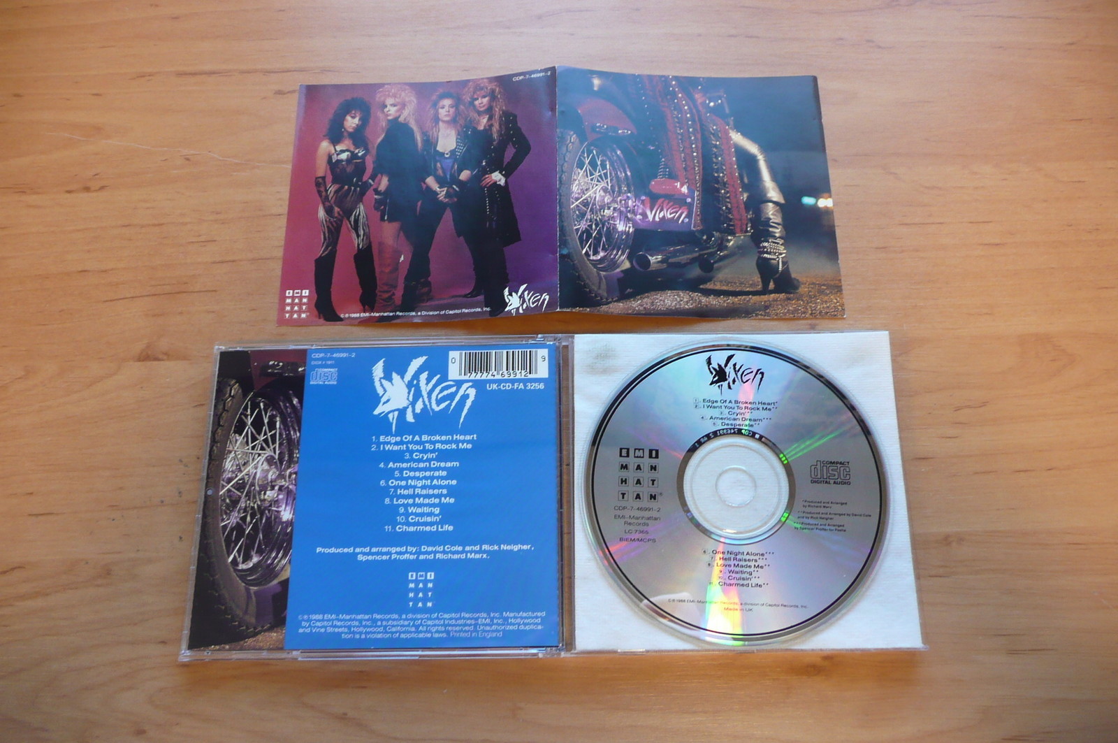 @ CD VIXEN - S/T / EMI-MANHATTAN RECORDS 1988 / FEMALE MELODIC AOR GLAM ...