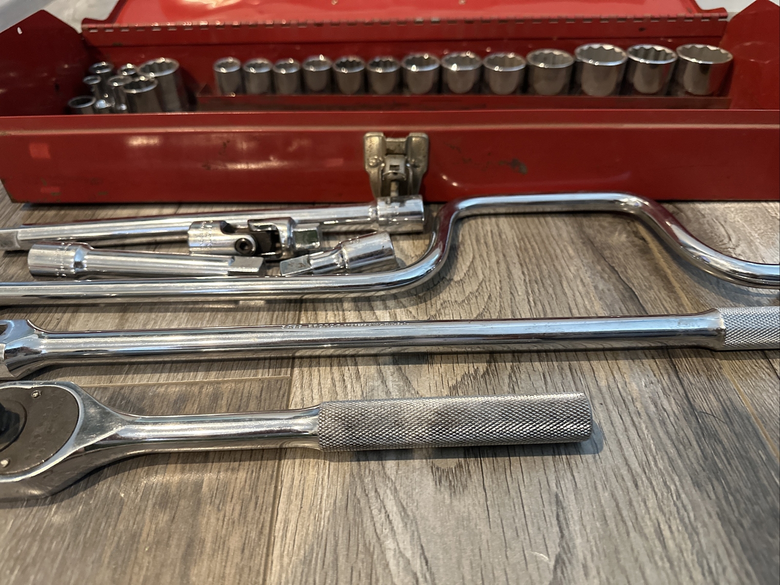 Vintage Proto J54124 1/2" Drive 26 Piece Socket Set - 12 Point + Extras ...