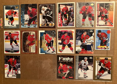ERIC DAZE NHL HOCKEY, CHICAGO BLACK HAWKS, LOT OF 16 DIFFERENT CARDS | eBay