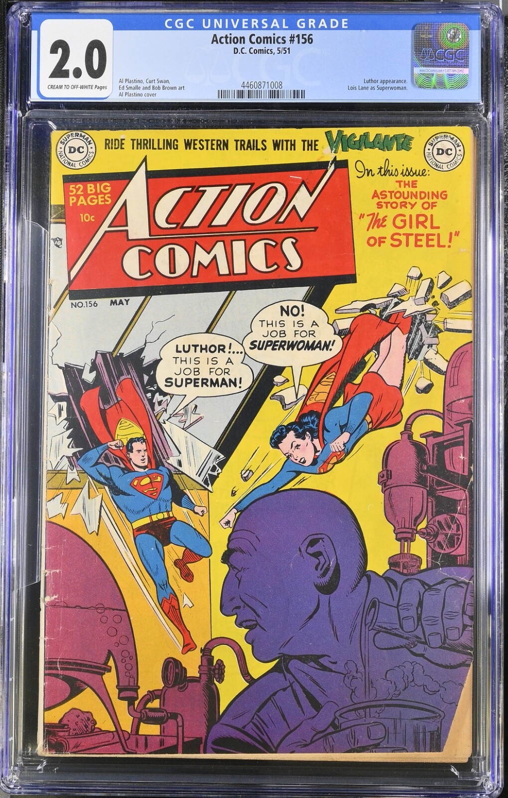 Action Comics #156 Golden Age Supergirl Prototype Superman DC Comic ...