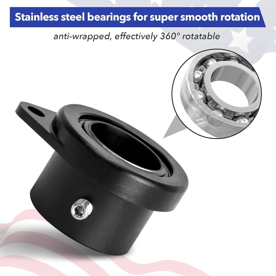 Aluminum Alloy Flagpole Set with Bearings 2 Pack Anti Wrap 360°Rotating ...