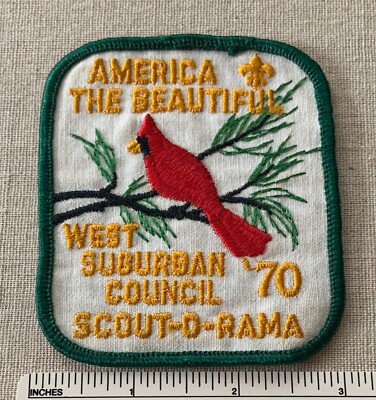 Vintage 1970 WEST SUBURBAN COUNCIL Boy Scout-O-Rama PATCH Camp BSA ...
