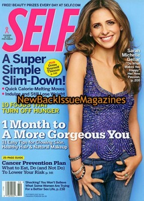 Self 10/07,Sarah Michelle Gellar,Cancer Handbook,Buffy Vampire,*NEW ...