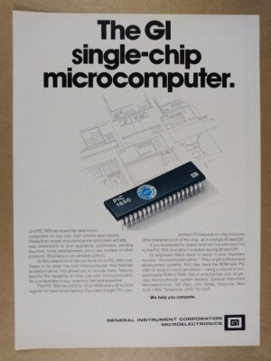 1978 General Instrument GI PIC 1650 Microcontroller vintage print Ad | eBay
