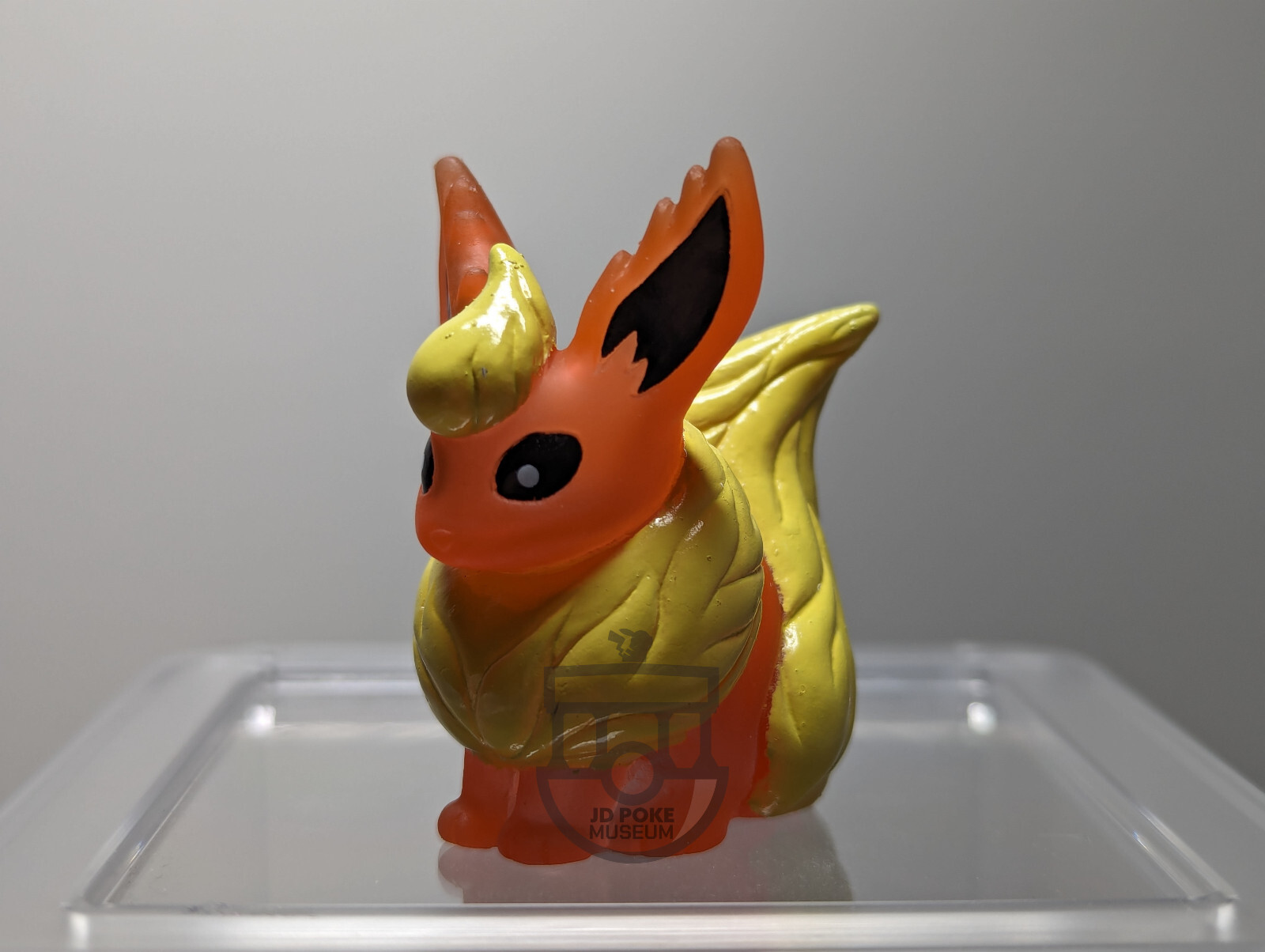 Pokemon 1997 Bandai Japanese Toy Finger Puppet Figure Clear Flareon ...