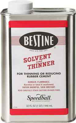 Bestine Solvent and Thinner for Rubber Cement – Cleans Ink, Adhesive ...