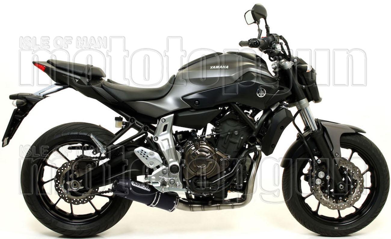 ARROW FULL SYSTEM EXHAUST LOW RC JET-RACE BLACK C YAMAHA MT07 MT-07 ...