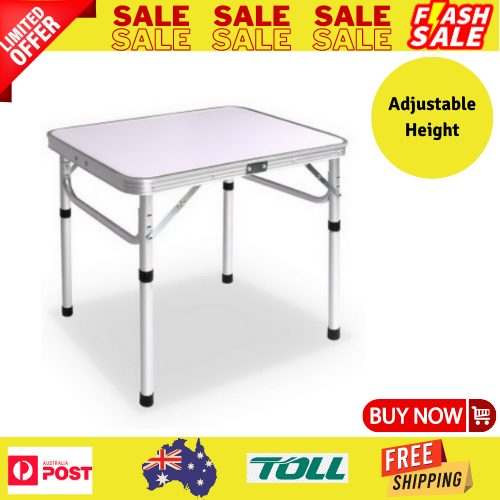 Picnic Table Foldable Folding Fold Up Small Portable Aluminium Height ...