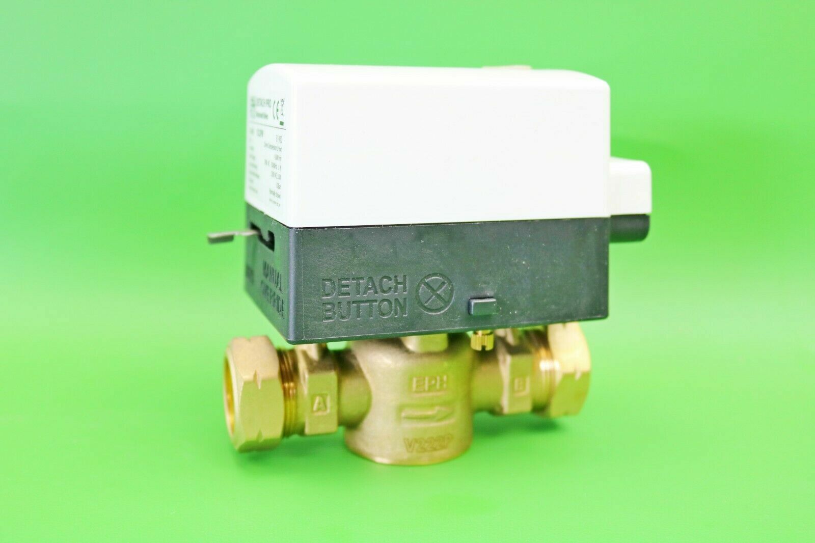 EPH 22mm 2 Port Motorised Valve Normally Closed 5 Wires like Honeywell ...