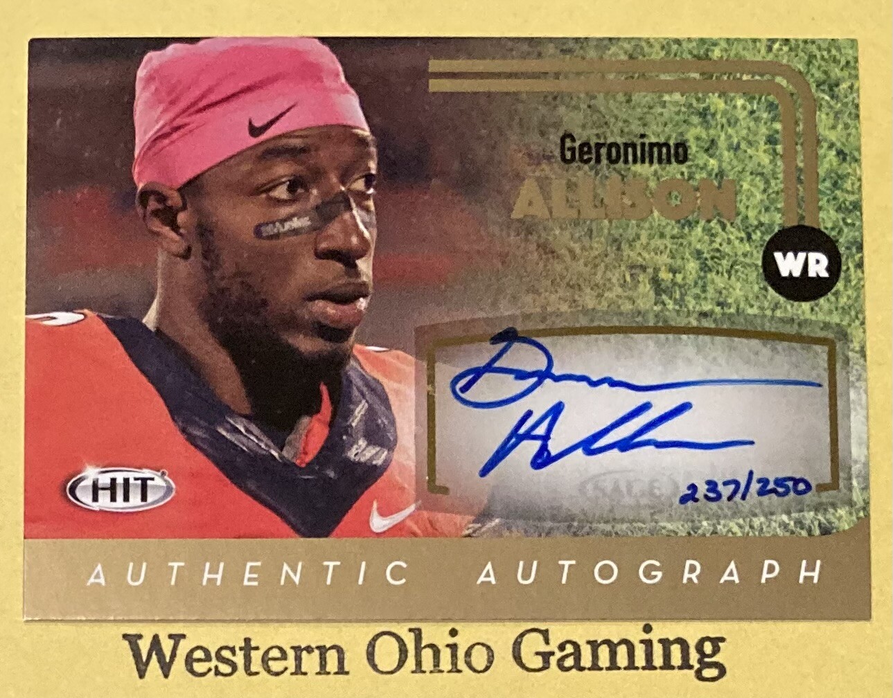 2016 SAGE Hit - Autographs Gold #A43 Geronimo Allison /250 (AU, RC) for ...