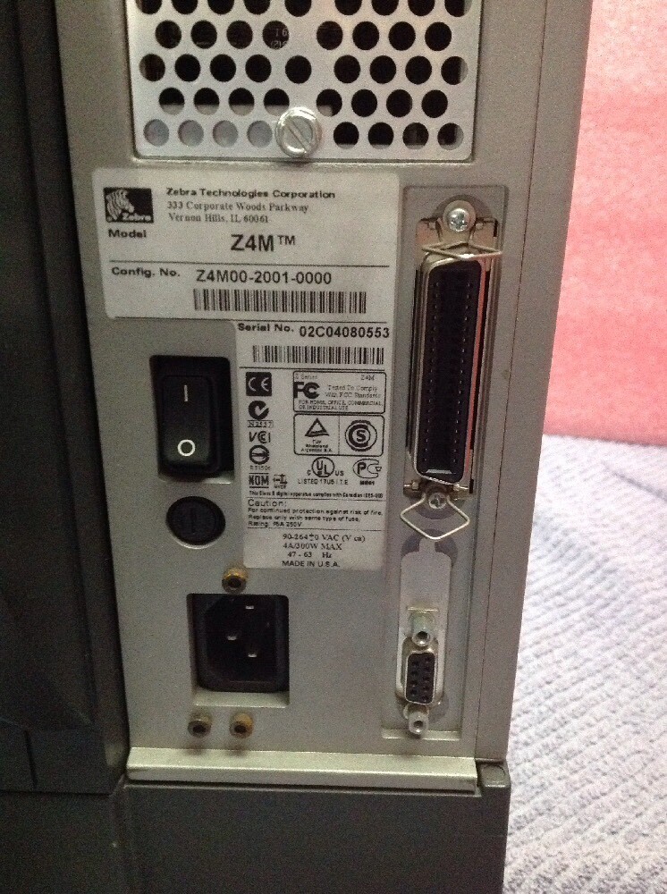 Zebra Z4M Plus Z4M00-2001-0000 Thermal Printer | eBay