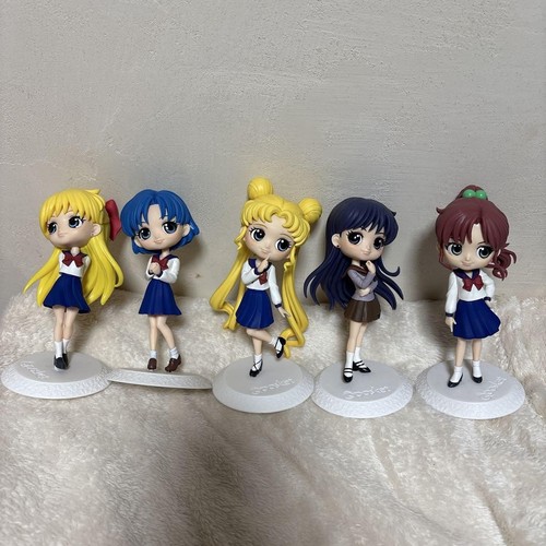Sailor Moon Q-Posket 5-Piece Figures Set no Box Used | eBay