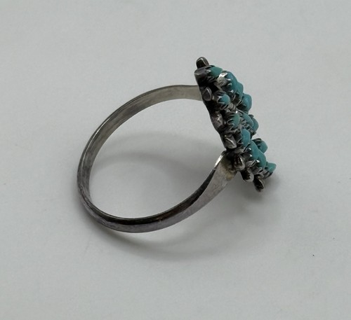 Richard Begay Sterling Silver Native Zuni Needlepoint Cluster Ring Sz 7 | eBay