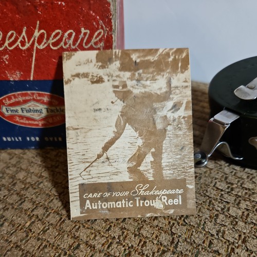 Shakespeare Silent Tru Art Automatic Fly Fishing Reel No. 1837 Model GD ...