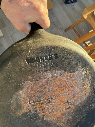Vintage Wagner Arc Star Logo No. 9 Cast Iron Skillet 1891-1910 | eBay