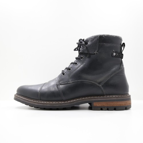 Crevo Samwell Black Leather 6" Side-Zip Boots - Men's 11 | eBay