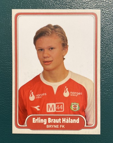 2015 Erling Braut Haaland Haland Bryne FK FC TRUE Rookie RC Card RARE ...