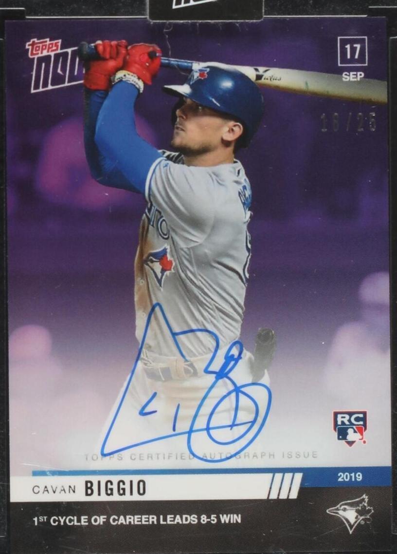 2019 Topps Now - Cavan Biggio #856A Purple Autographs /25 (AU, RC) for ...