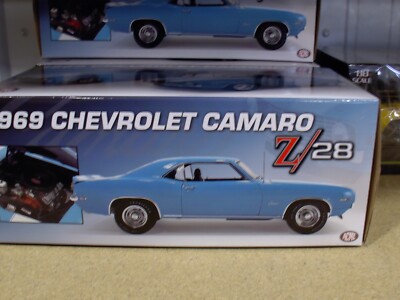 Acme 1/18 1969 chevrolet camaro Z28 blue hard top NIB | eBay