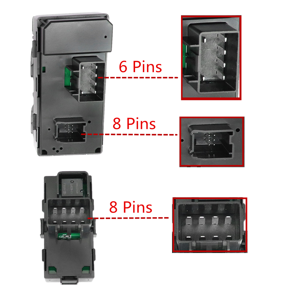 Window Control Switch for 2007-2013 Chevy Silverado GMC Sierra 20945129 ...