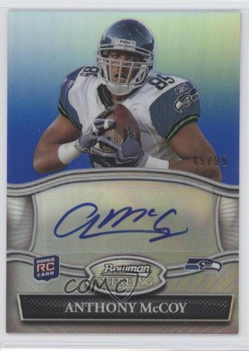 2010 Bowman Sterling Blue Refractor /99 Anthony McCoy #BSA-AM Rookie Auto RC | eBay