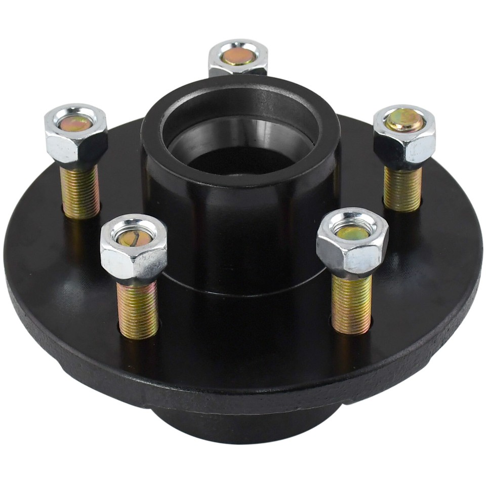 Trailer Wheels 2-Pack Galvanized Trailer Hub Kits - 5 Lug 4.5" Bolt ...