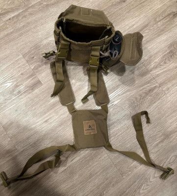 Binocular Chest Pack with Harness & Rangefinder Pouch Bino Chest Rig ...