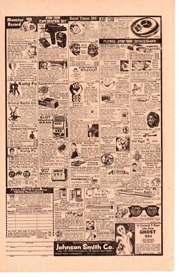1975 JOHNSON SMITH CO. Novelty Gifts PRINT AD ART - STAR TREK ...