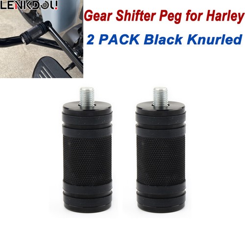 For Harley Heel Toe Shift Pegs Shifter Sportster Road Glide Dyna Touring Black | eBay