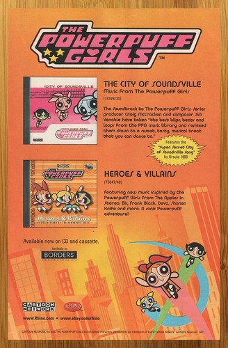 2001 The Powerpuff Girls Music Vintage Print Ad/Poster CD Album LP ...