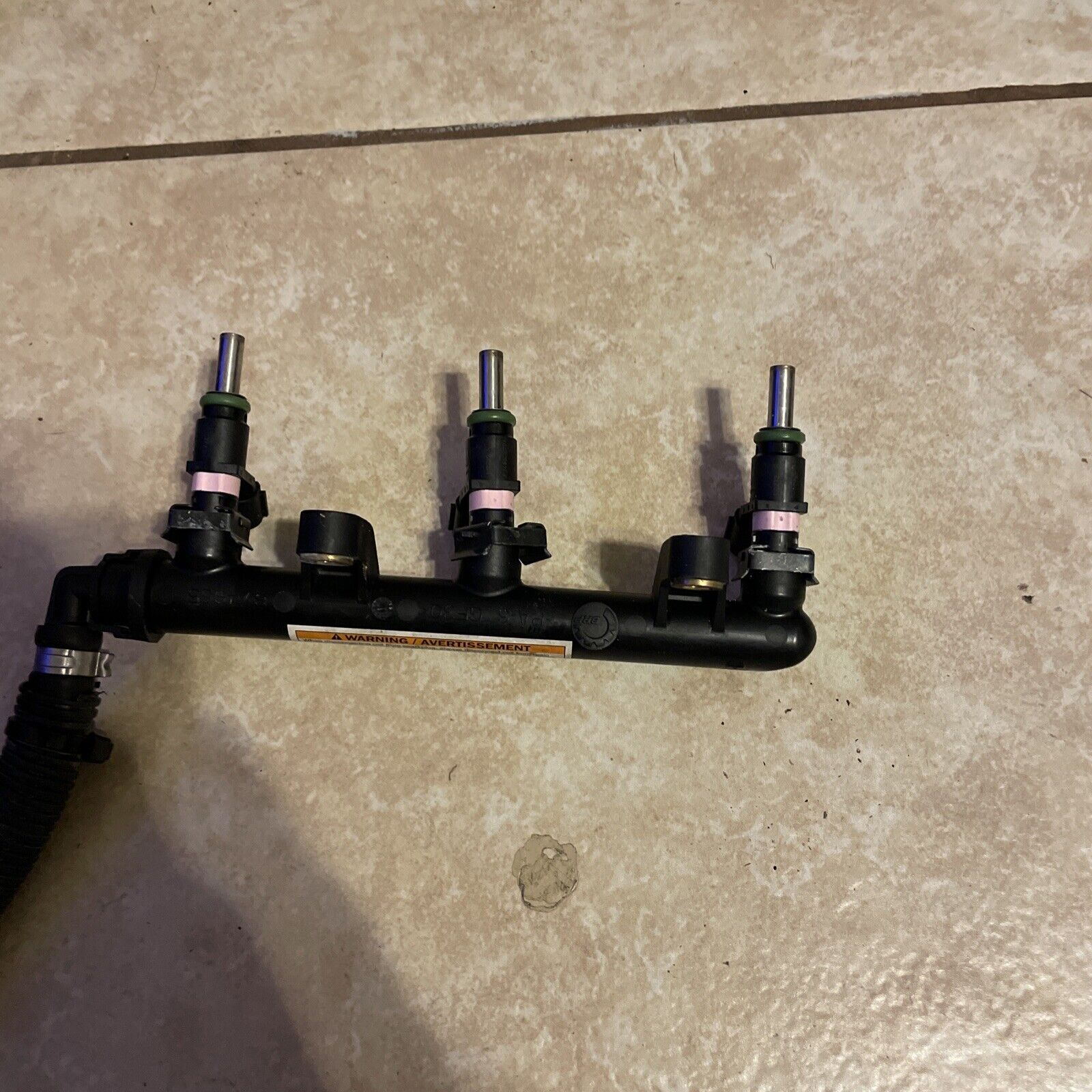 2015 Sea-Doo Spark 2up 900 HO Ace IBR Fuel Injectors and Rail 420874838 ...