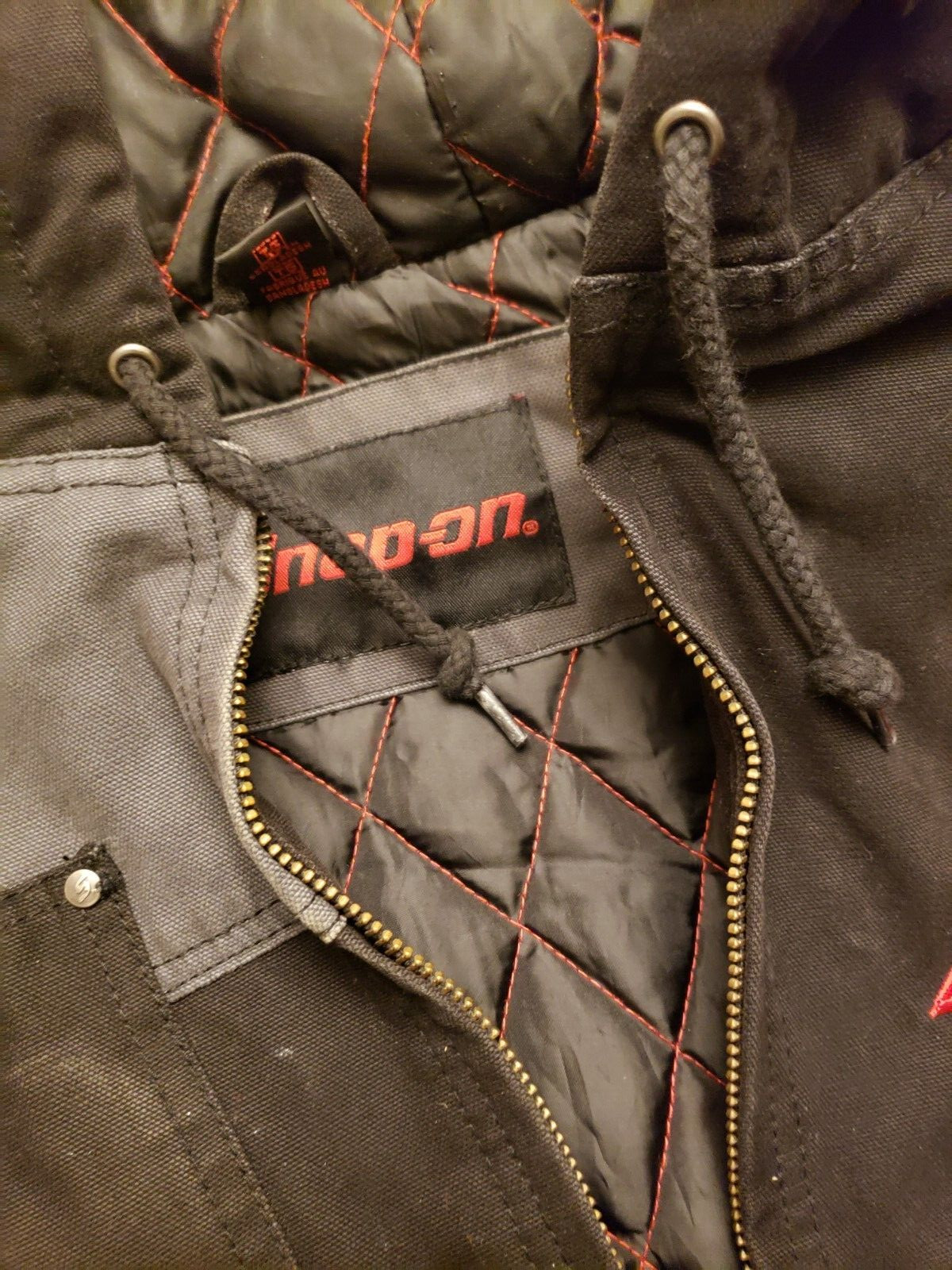 Snap On Tools Men's 95th Anniversary Black Quilted Ho… - Gem