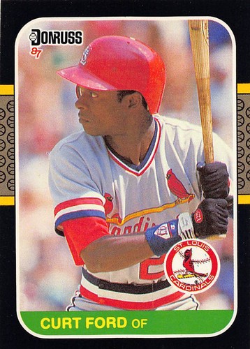 Curt Ford 1987 Donruss 454 St. Louis Cardinals Baseball Card | eBay