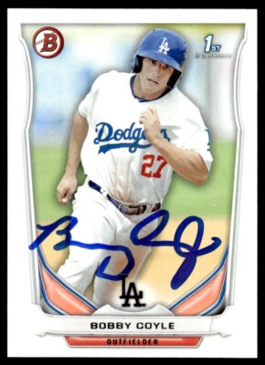 2014 Bowman Prospects Bobby Coyle Auto Los Angeles Dodgers #BP94 Signed ...